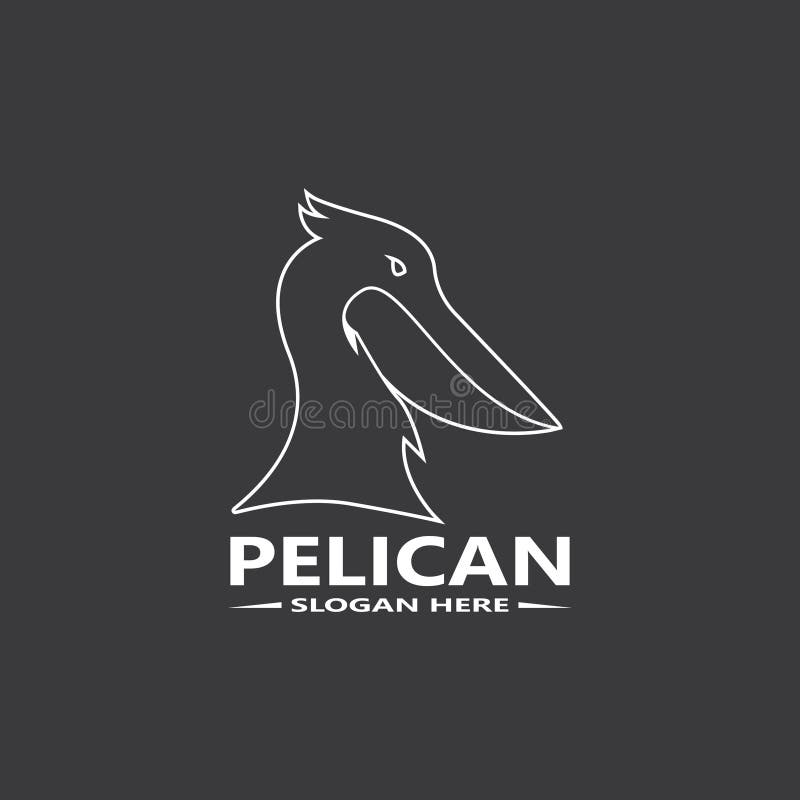 Pelican Simple Logo Vector Illustration Stock Illustration ...