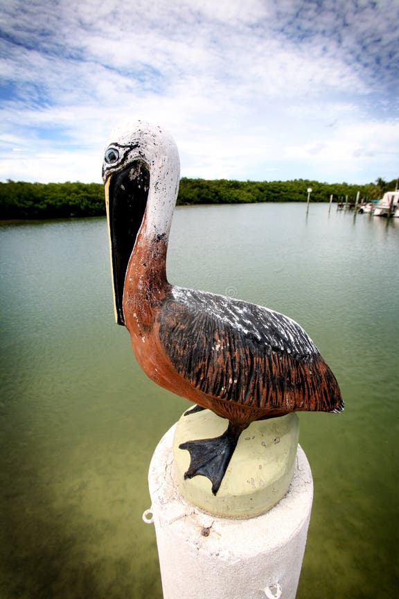 Pelican Statue stock photo. Image of warn, view, ceramic - 5474416