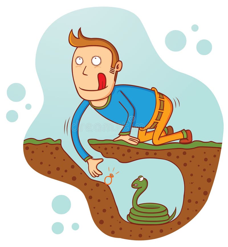 Peligro impredecible ilustración del vector. Ilustración de agujero ...