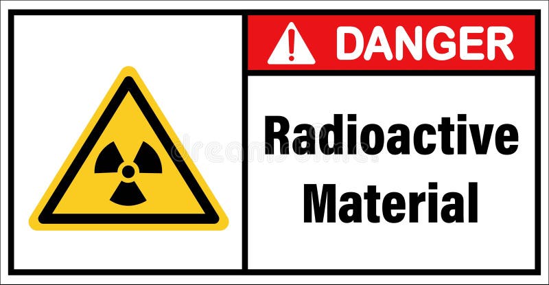 Peligro Radiactivo De Materiales Radiactivos Ilustración del Vector ...