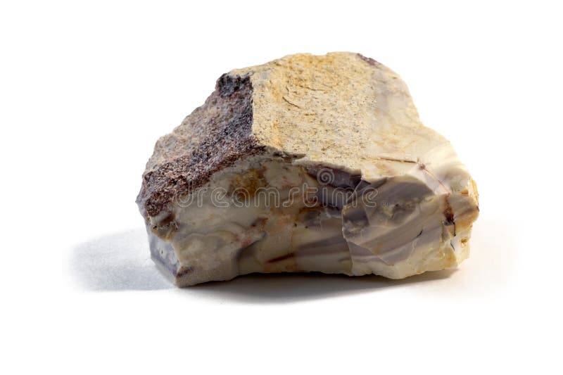 Pelitic Schist Rock Isolated on White Background Stock Photo - Image of ...