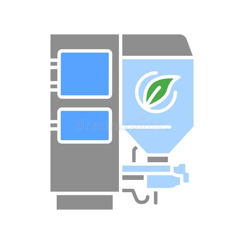 Pellet Boilers Color Line Icon. Stock Illustration - Illustration of ...