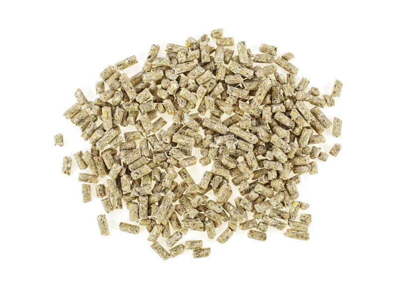 Pelleted Compound Feed Isolated on White Background Stock Image - Image ...