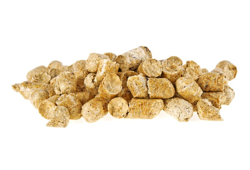 Pelleted Compound Feed Isolated on White Background Stock Image - Image ...