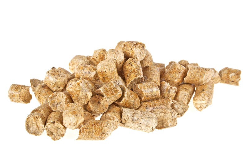 Pelleted Compound Feed Isolated on White Background Stock Photo - Image ...
