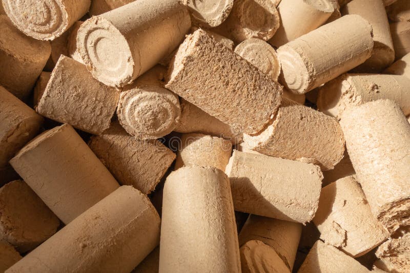 Pellets from Pressed Sawdust, Solid Fuel, Non-waste Technology ...
