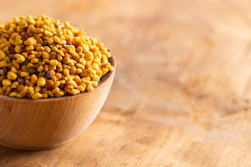 Pellets of Yellow Bee Pollen Stock Image - Image of herbal, medicine ...