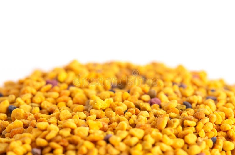 Pellets of Yellow Bee Pollen Stock Image - Image of background, space ...