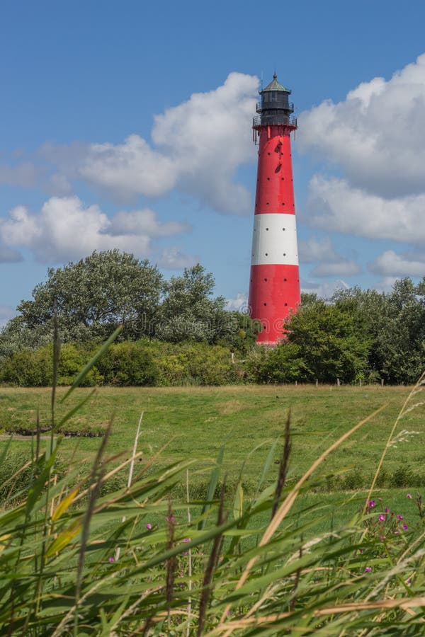 Pellworm Lighthouse in North Germany Stock Photo - Image of natural ...