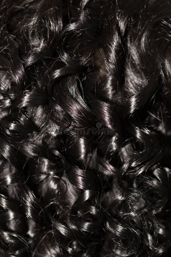 Pelo Rizado Negro Como Fondo Foto de archivo - Imagen de corte, negro ...