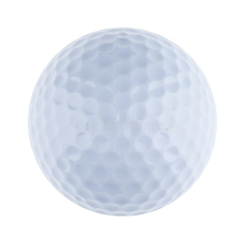 Pelota De Golf Blanca Llana Aislada Imagen de archivo - Imagen de ...