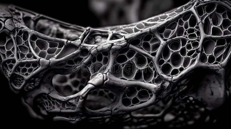 Pelvic Bone Macro Shot, Made with Generative AI Stock Illustration ...