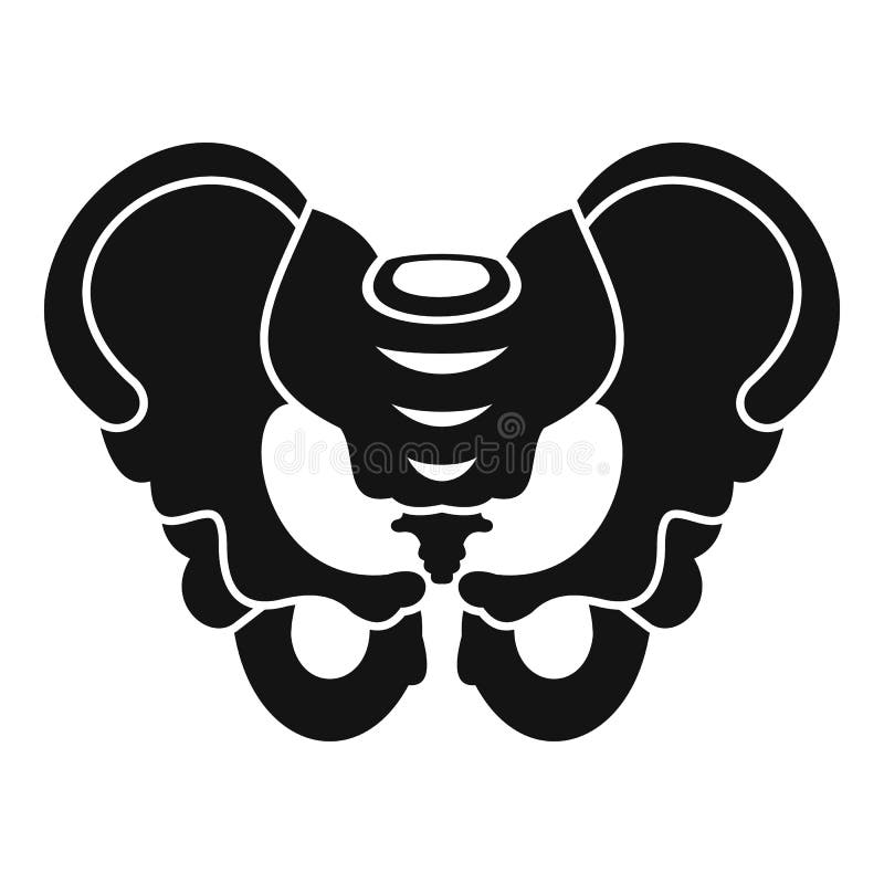Pelvis icon, outline style stock vector. Illustration of medicine - 80571276
