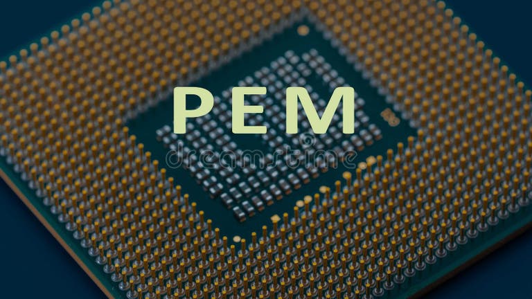 PEM Privacy-Enhanced Mail is an Email Encryption Stock Photo - Image of ...