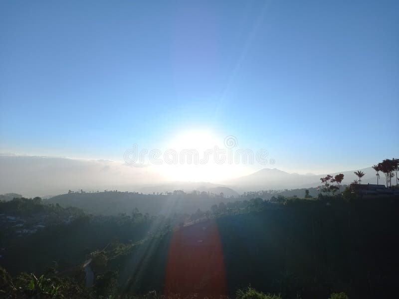 Pemandangan Matahari Sore Di Indonesia Stock Photo - Image of matahari ...
