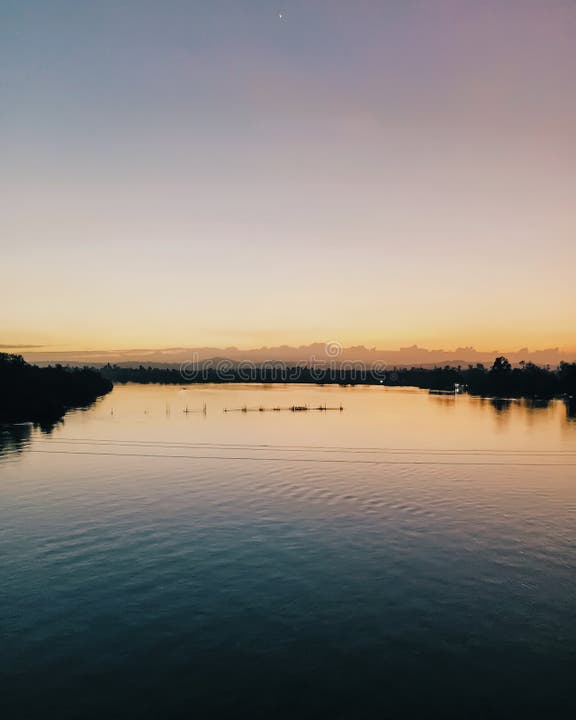 Pemandangan stock photo. Image of dawn, cloud, reflection - 229765126