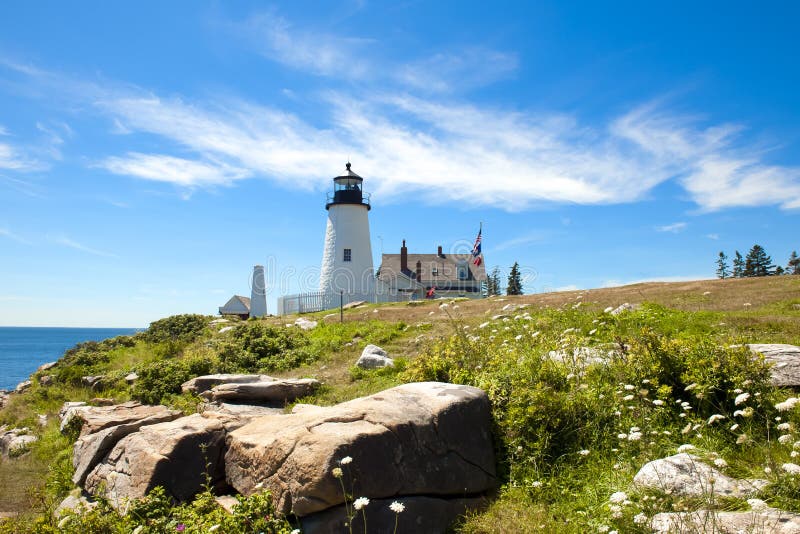 Pemaquid Point Lighthouse stock photo. Image of light - 34905416