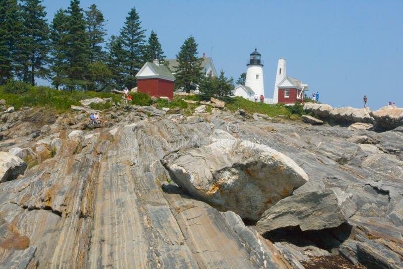 Pemaquid Point, Maine in Summer Stock Image - Image of pemaquid, views ...