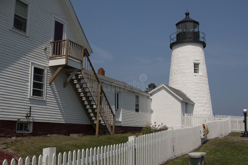 Pemaquid Point, Maine in Summer Stock Image - Image of travel, views ...