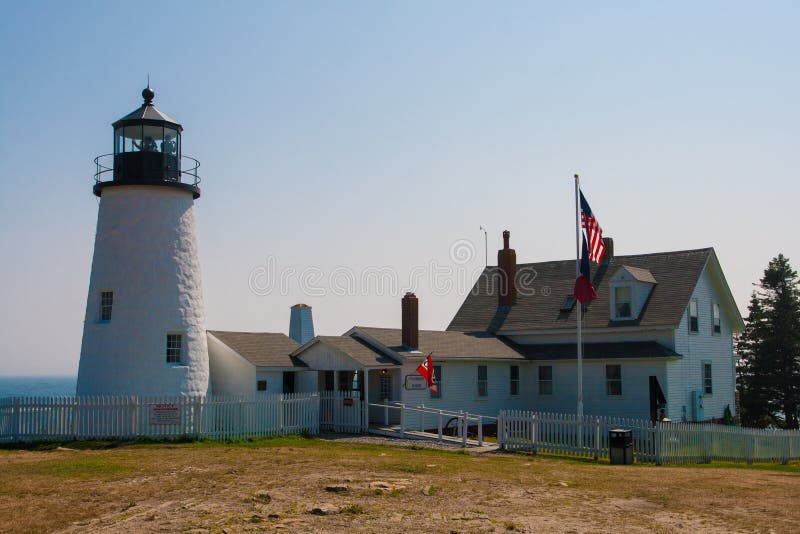 Pemaquid Point, Maine in Summer Stock Image - Image of summer, atlantic ...