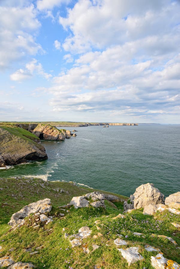 Sea Cliffs in Wales stock image. Image of dramatic, height - 16958797