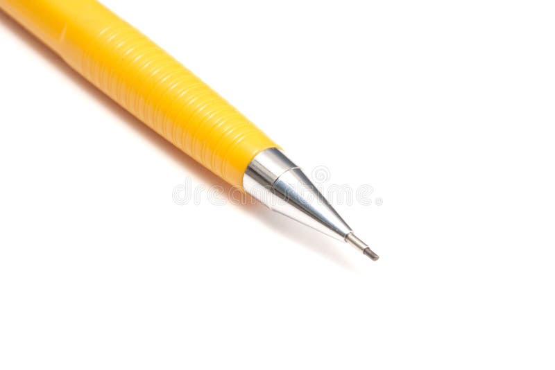 Very Short Yellow Pencil with a Rubber Stock Image - Image of work ...