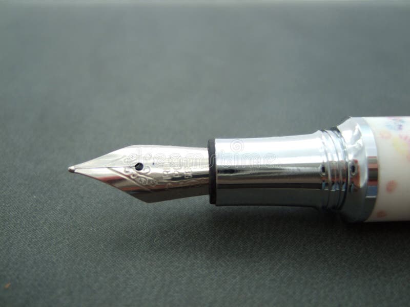 Pen on paper stock photo. Image of paper, calligraphy - 14820190