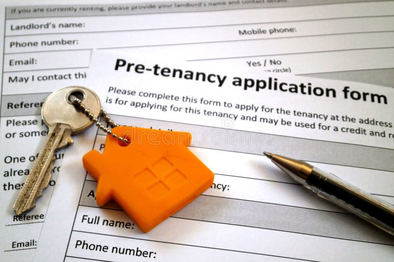 Pre-tenancy Application Form Stock Photo - Image of rental, people ...