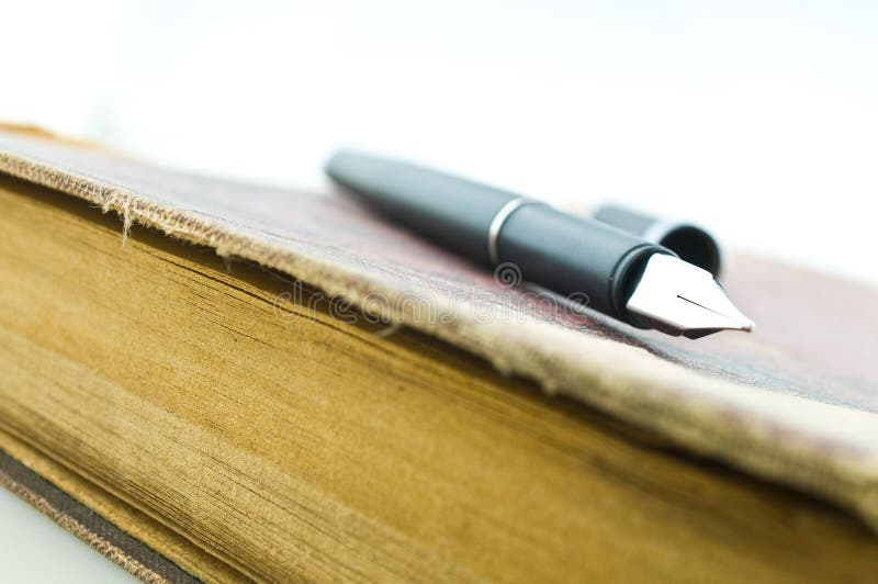 Pen on book stock photo. Image of education, hard, read - 4845396