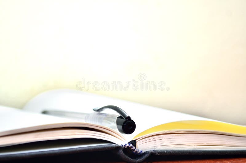 Pen on the book stock image. Image of business, letter - 34965493