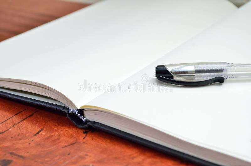 Pen on the book stock image. Image of abstract, empty - 34965541