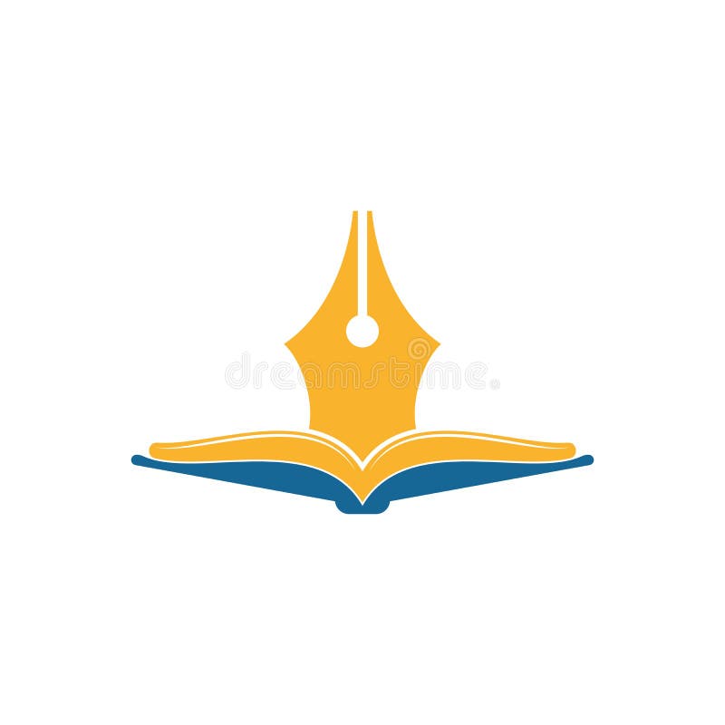 Book Vector Logo Design Template Stock Vector - Illustration of book ...