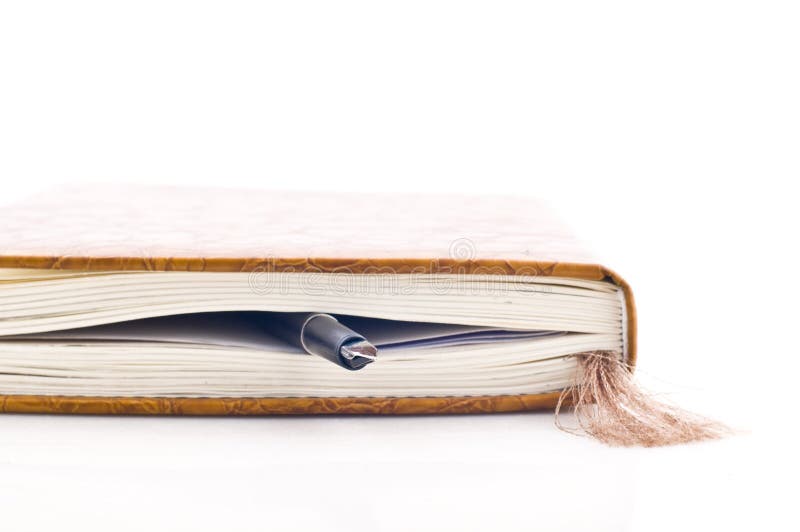 Pen bookmark stock image. Image of notebook, light, appointments - 4845561