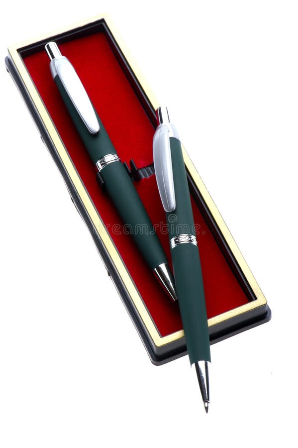 Pen in box stock image. Image of icon, office, tool, metal - 14411793