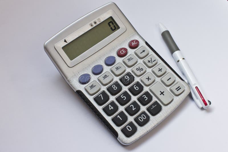 Pen and calculator stock photo. Image of closeup, instrument - 38189656