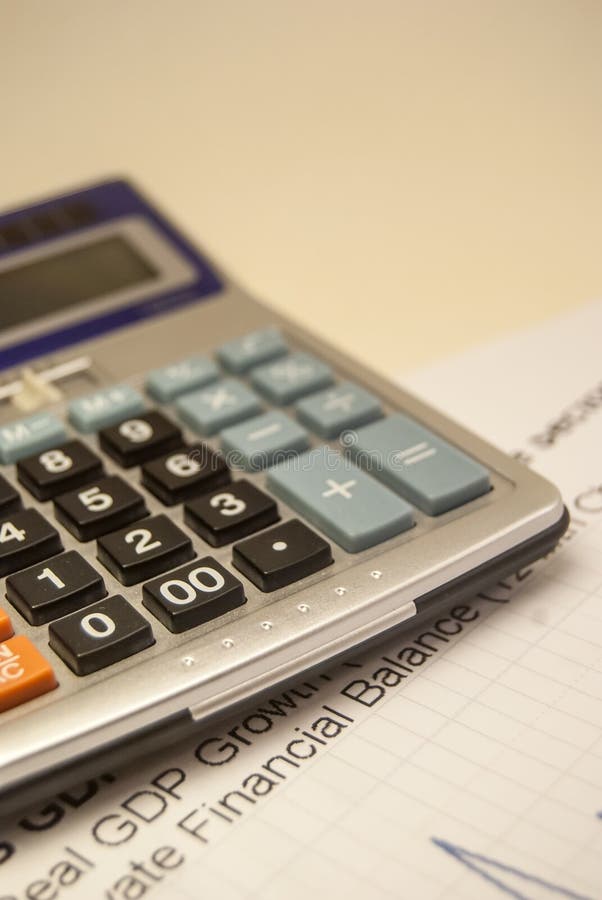 Pen and calculator stock photo. Image of finance, ballpoint - 54130946