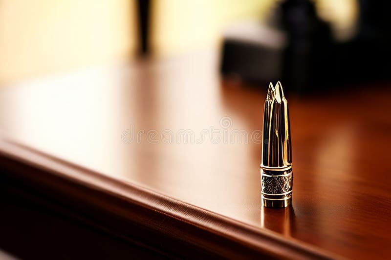 Pen Cap a Close Up of a Pen Cap Placed on a Desk Stock Illustration ...