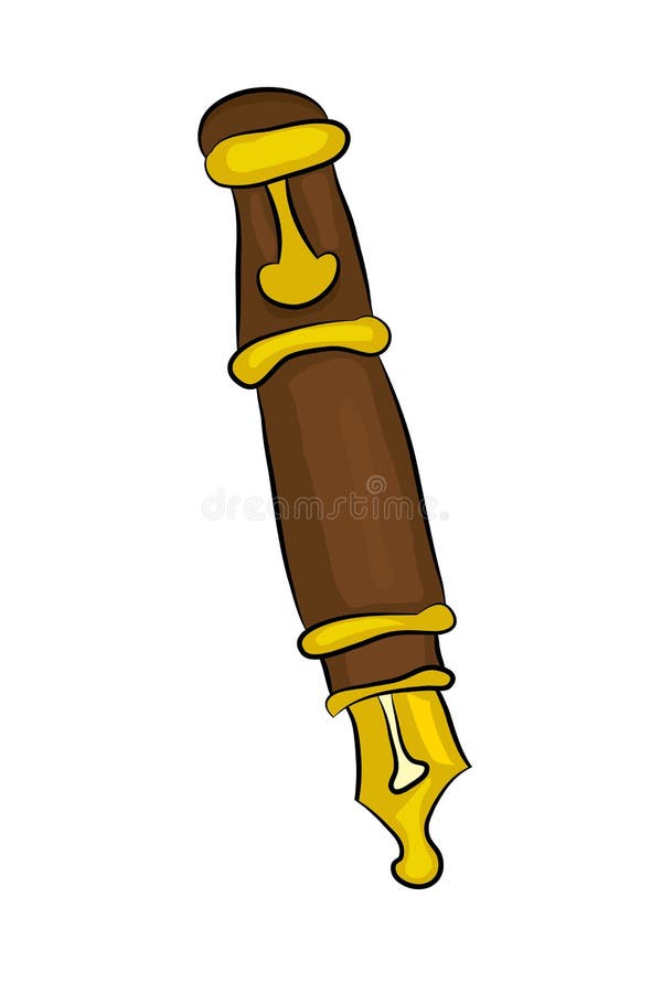 Pen cartoon stock illustration. Illustration of clipart - 48769011
