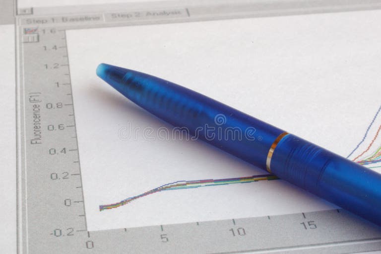 Pen and chart stock image. Image of medical, university - 23933