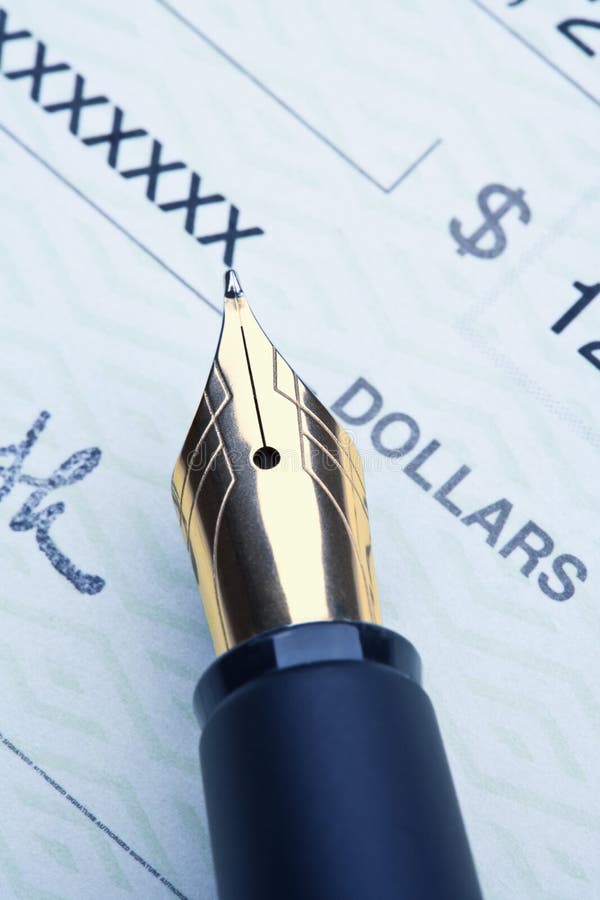 Writing a check stock photo. Image of checking, business - 5838488