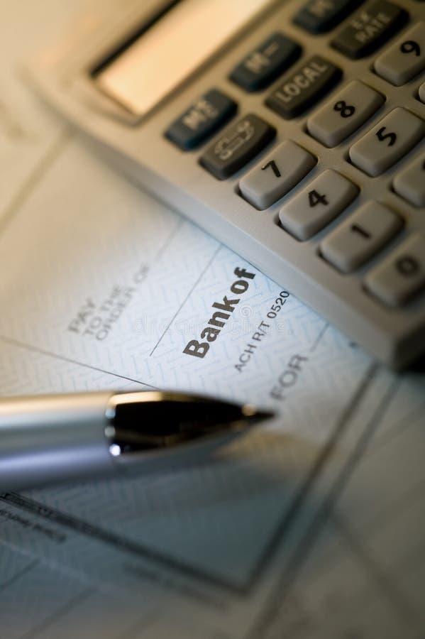 Pen and check stock photo. Image of business, good, blank - 6434848