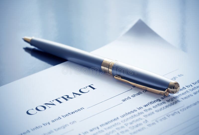 Pen on contract papers stock photo. Image of workplace - 43533902