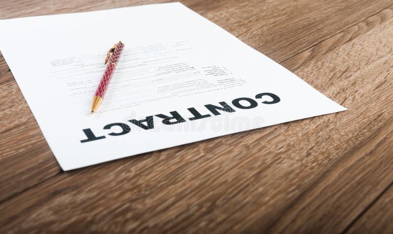 Pen and contract papers stock photo. Image of table, lawyer - 45859068