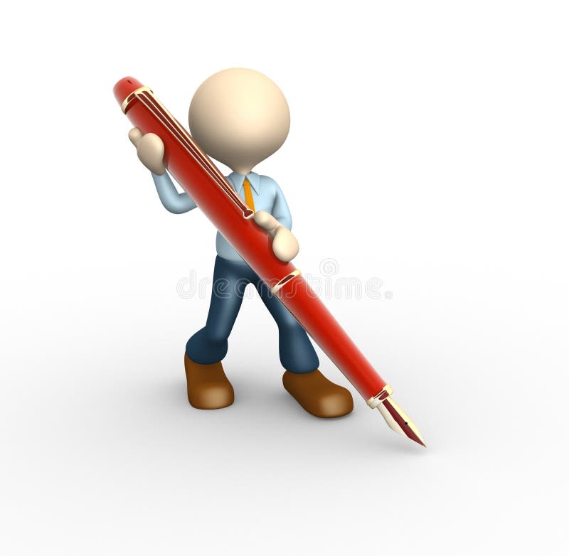 Pen stock illustration. Illustration of drawing, graphic - 36499473