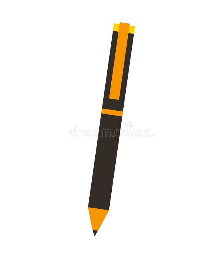 Pen device isolated icon stock vector. Illustration of isolated - 80742271