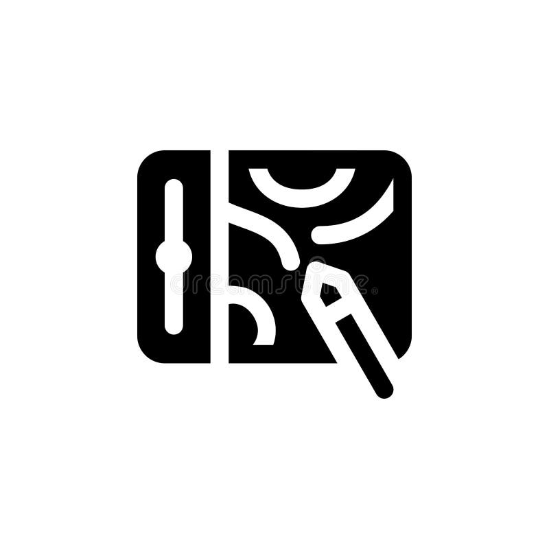 Pen Display Vector Icon. Computer Component Icon Solid Style. Perfect ...