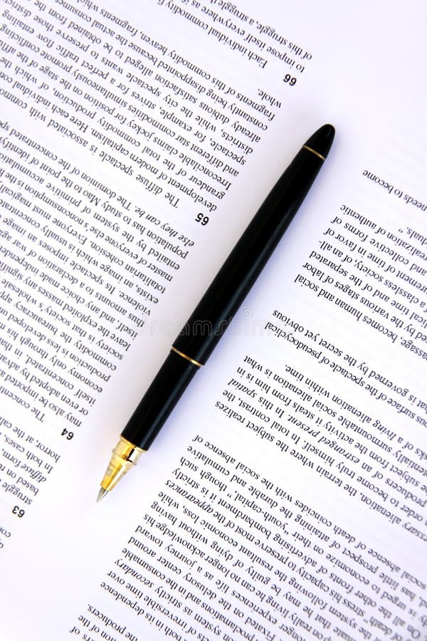 Pen on a document closeup stock photo. Image of document - 16184574