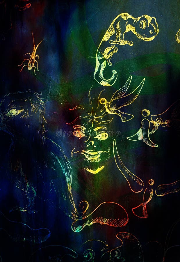 Beautiful Miscellaneous Flower in Vase, Computer Watercolor Painting ...