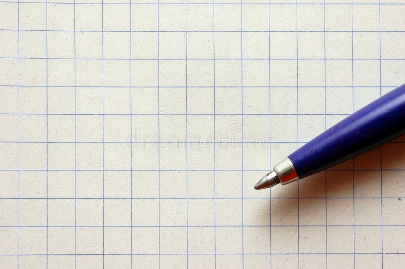Fountain Pen and Biro on Maths Paper Stock Image - Image of mathematics ...