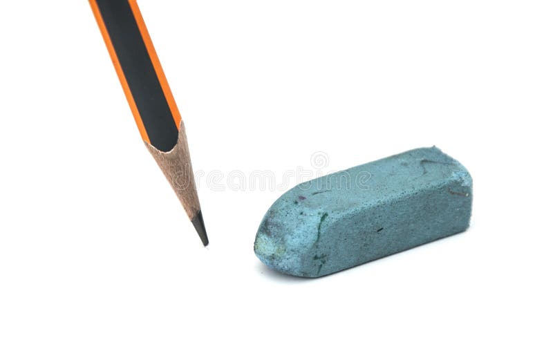 Pen and eraser sharpener stock image. Image of pencil - 169786811